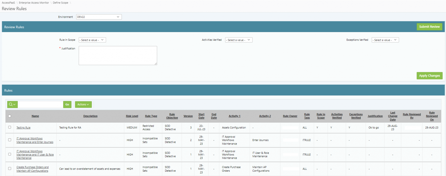 Strengthen SoD Rules with Access Policy Review Tools