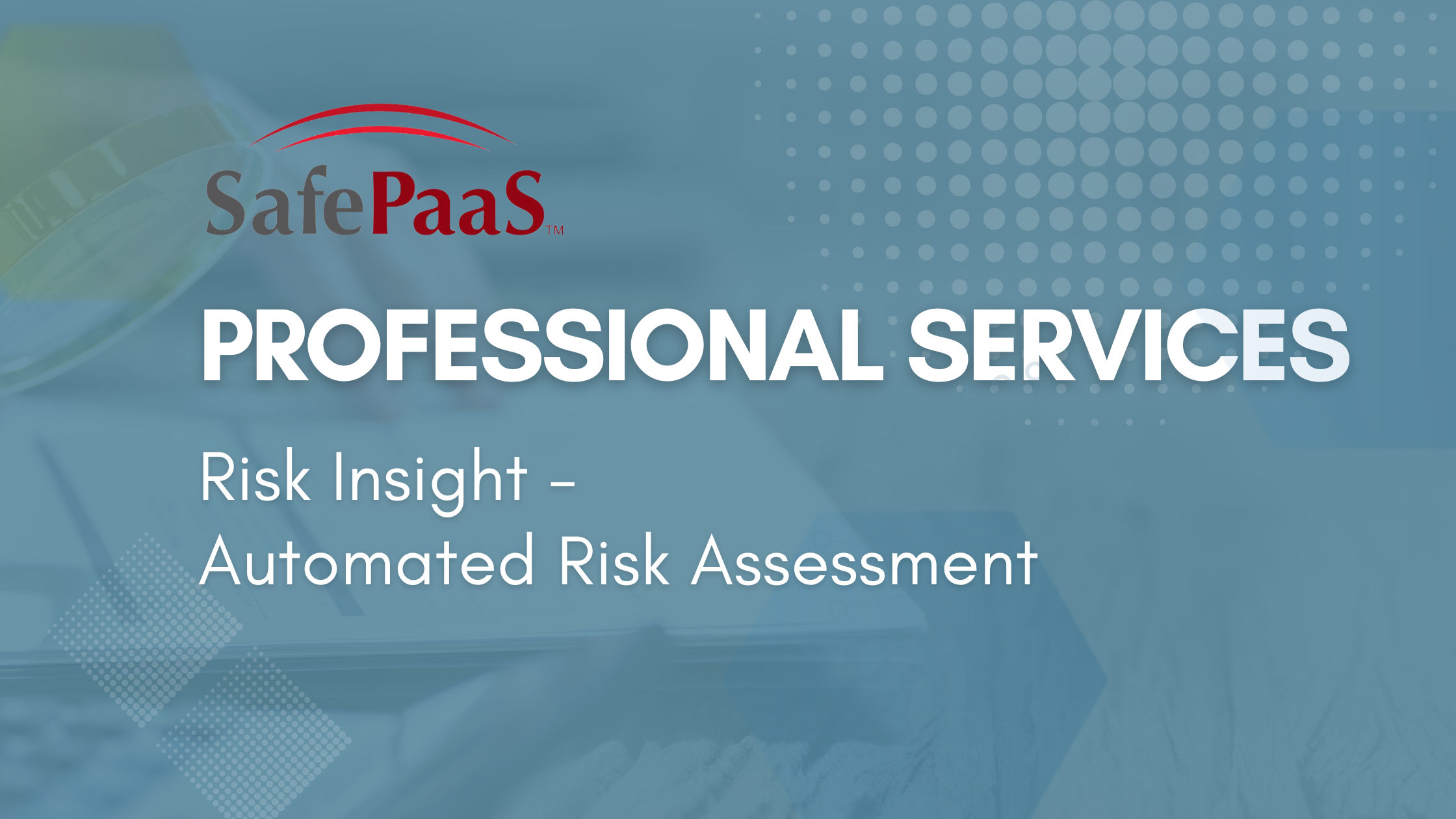 Servicios profesionales de gestión y evaluación de riesgos automatizados