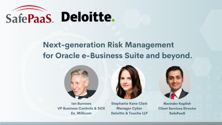 Next-generation risk management for Oracle EBS and ERP Cloud